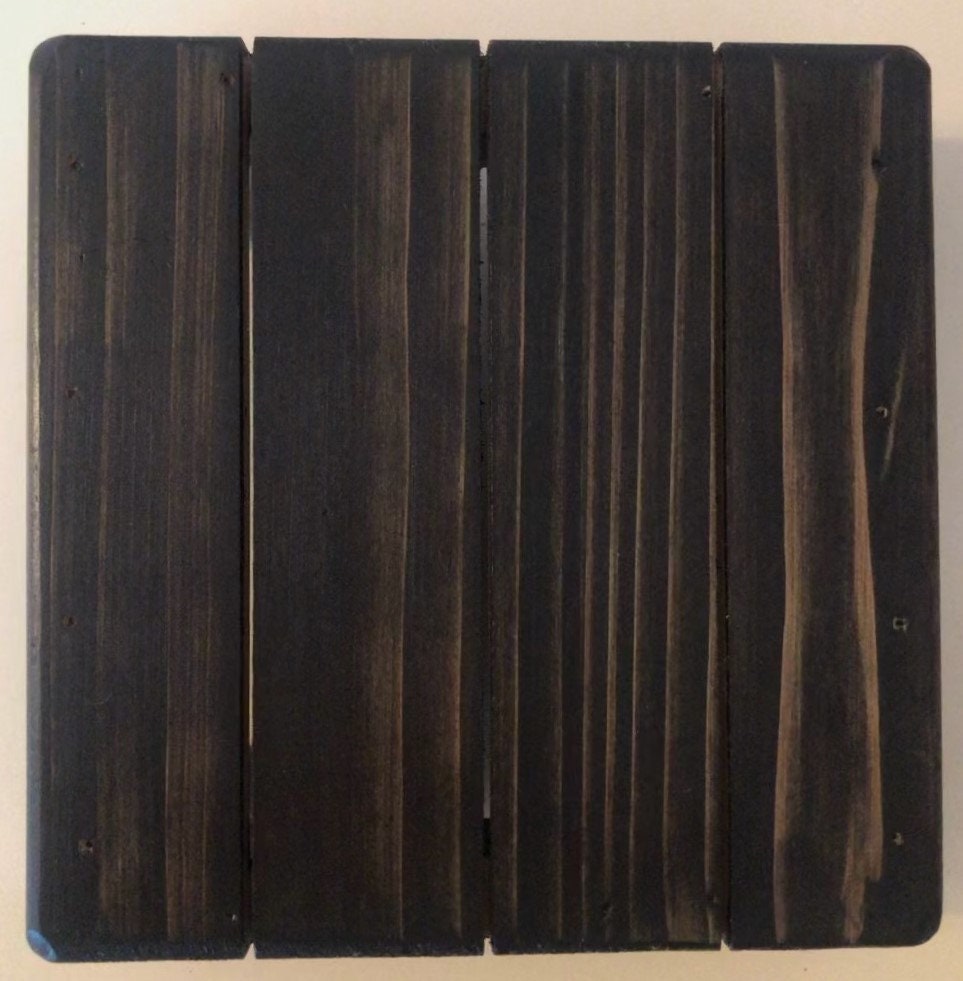 Square Wood Black Pallet Riser, Wood Decor Display Stand, Display Tray ...