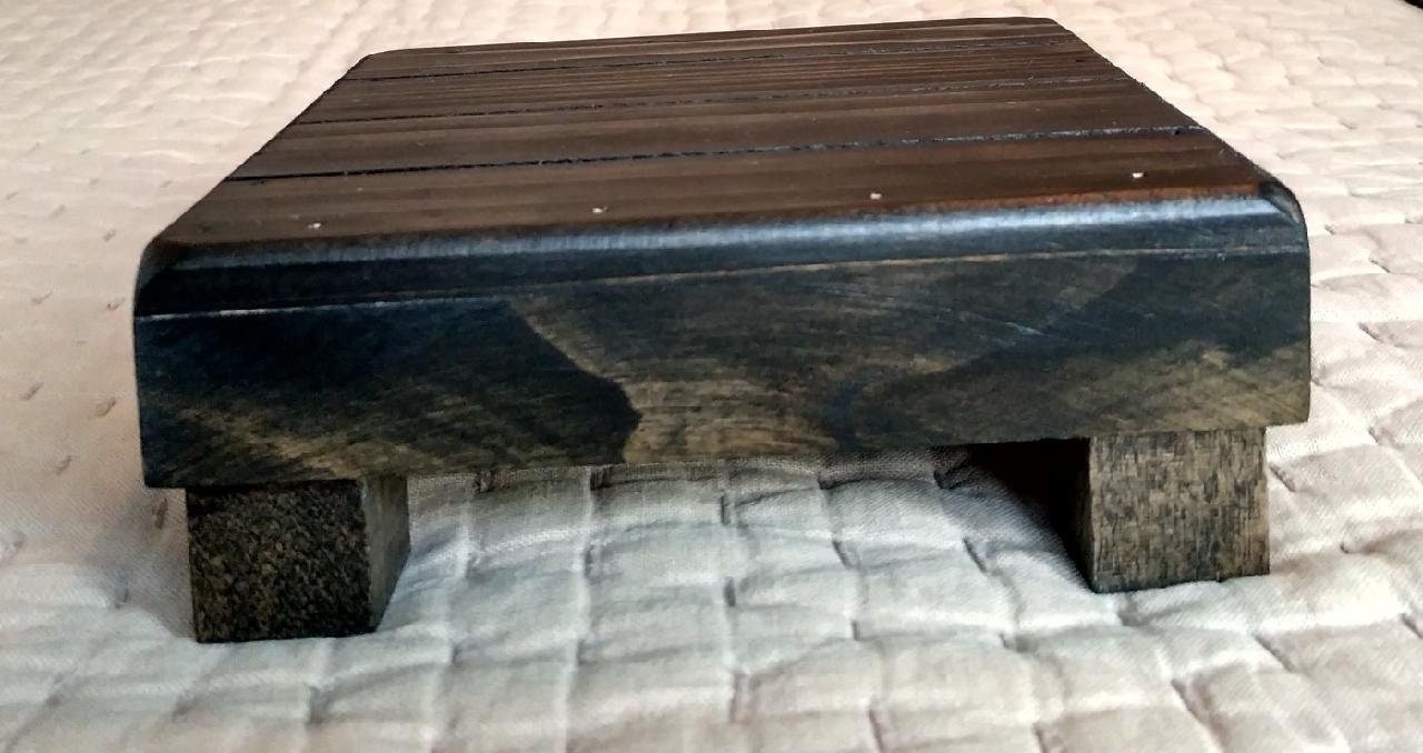 Square Wood Black Pallet Riser, Wood Decor Display Stand, Display Tray ...