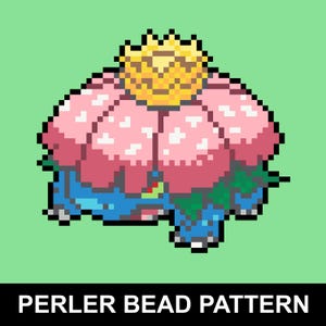 Gigantamax Venusaur Perler Bead Pattern PDF | Pokemon Fuse Bead Pixel ...