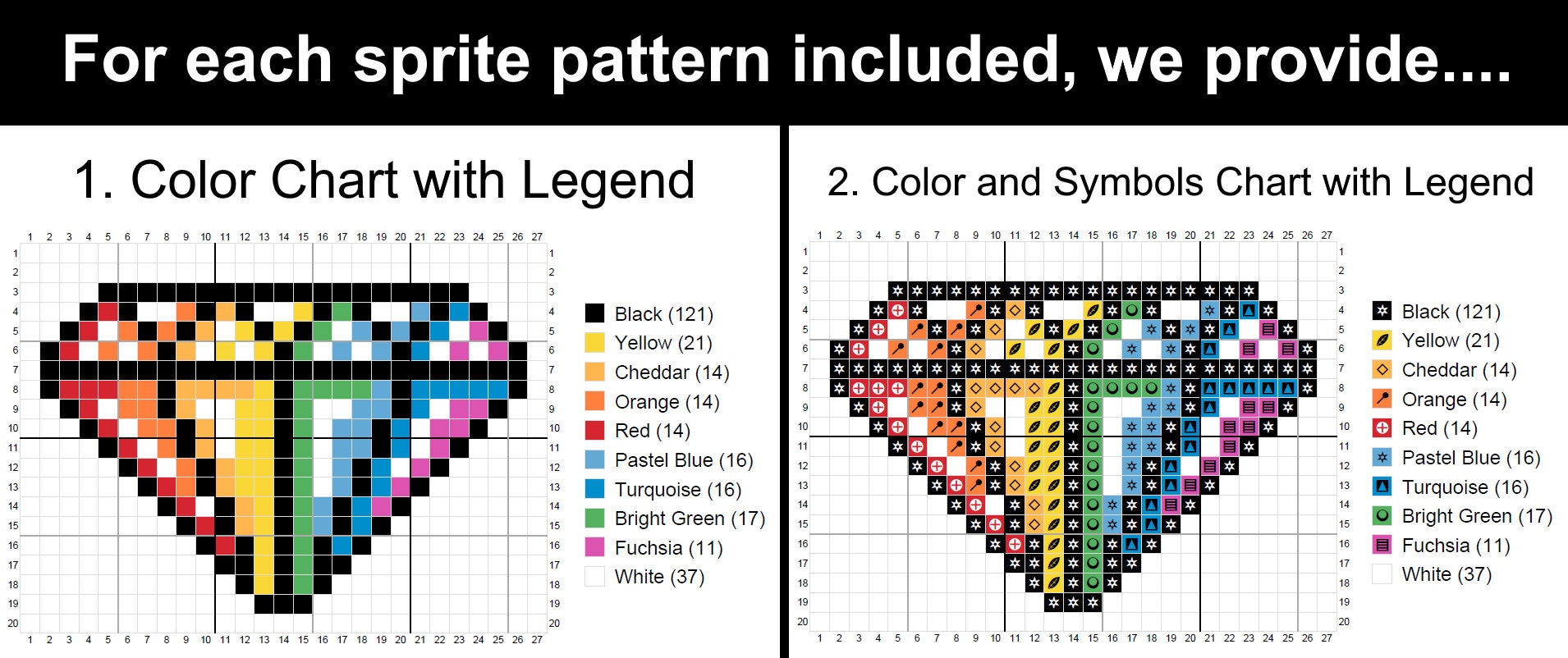 Eeveelution Perler Bead Pattern Pack - Etsy