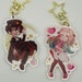 KNY Demon Samurai Anime Matching Keychain Set - Etsy