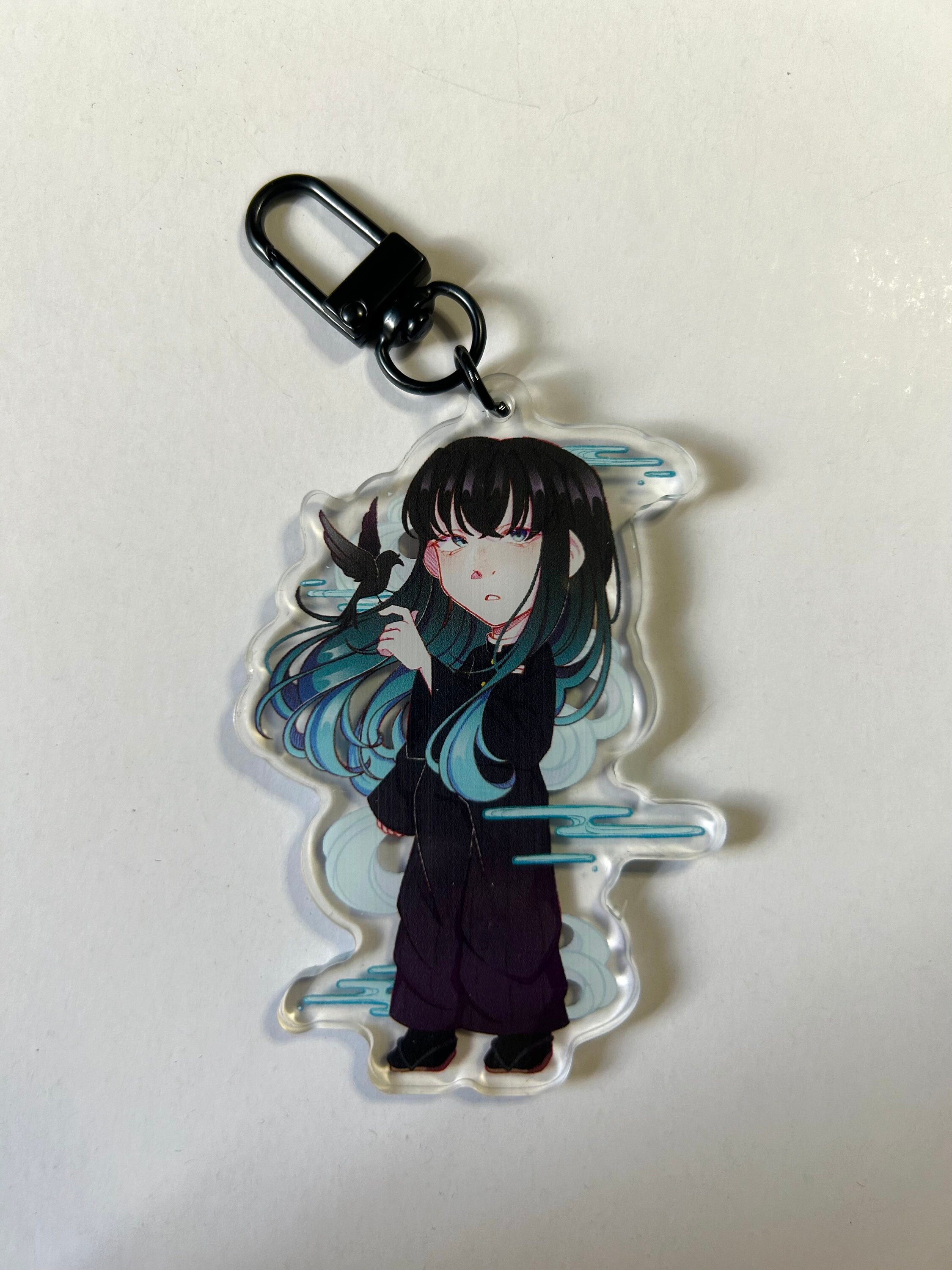 KNY Demon Samurai Anime Matching Keychain Set - Etsy