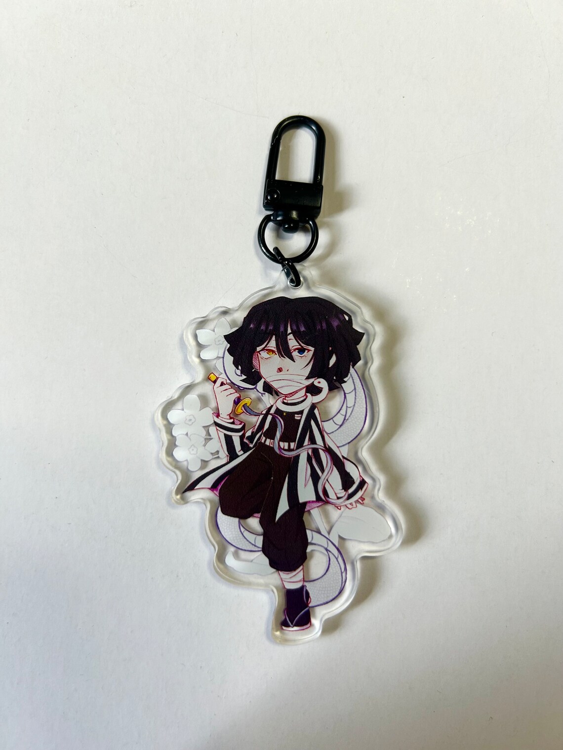 KNY Demon Samurai Anime Matching Keychain Set - Etsy