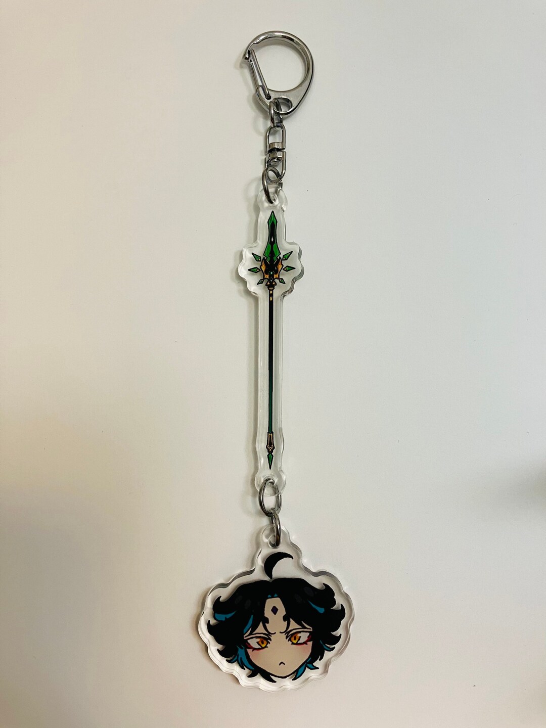Genshin Impact Two Part Keychain Xiao - Etsy
