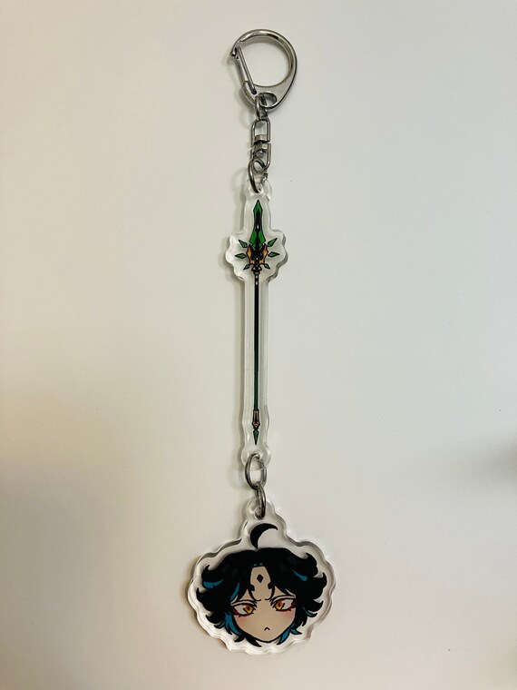 Genshin Impact Two Part Keychain Xiao - Etsy
