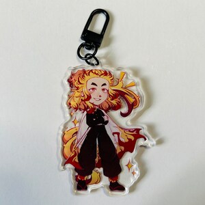 KNY Demon Samurai Anime Matching Keychain Set - Etsy