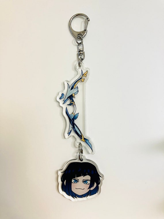 Genshin Impact Weapon Keychain Yelan - Etsy