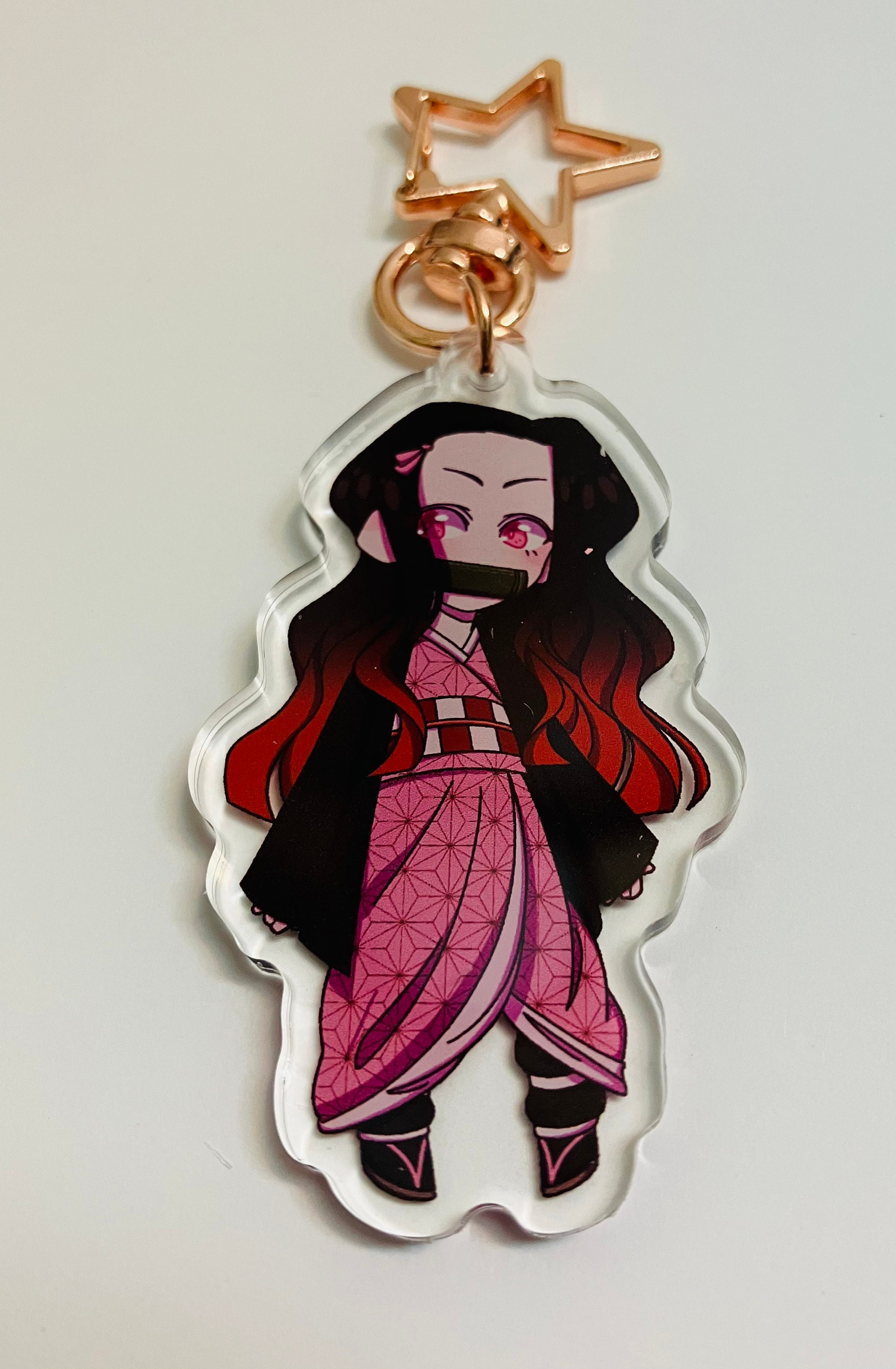 Cute Demon Sword Anime Keychain Set - Etsy