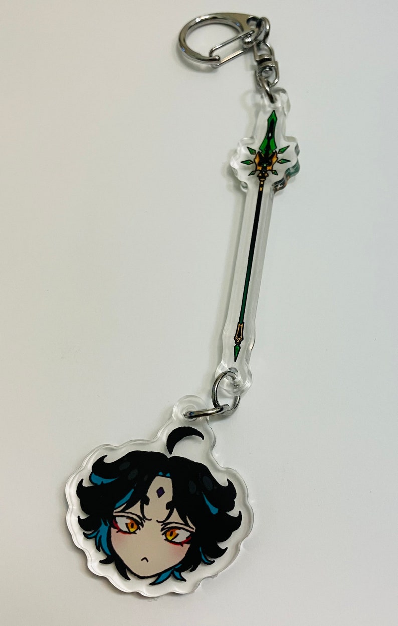 Genshin Impact Two Part Keychain Xiao - Etsy