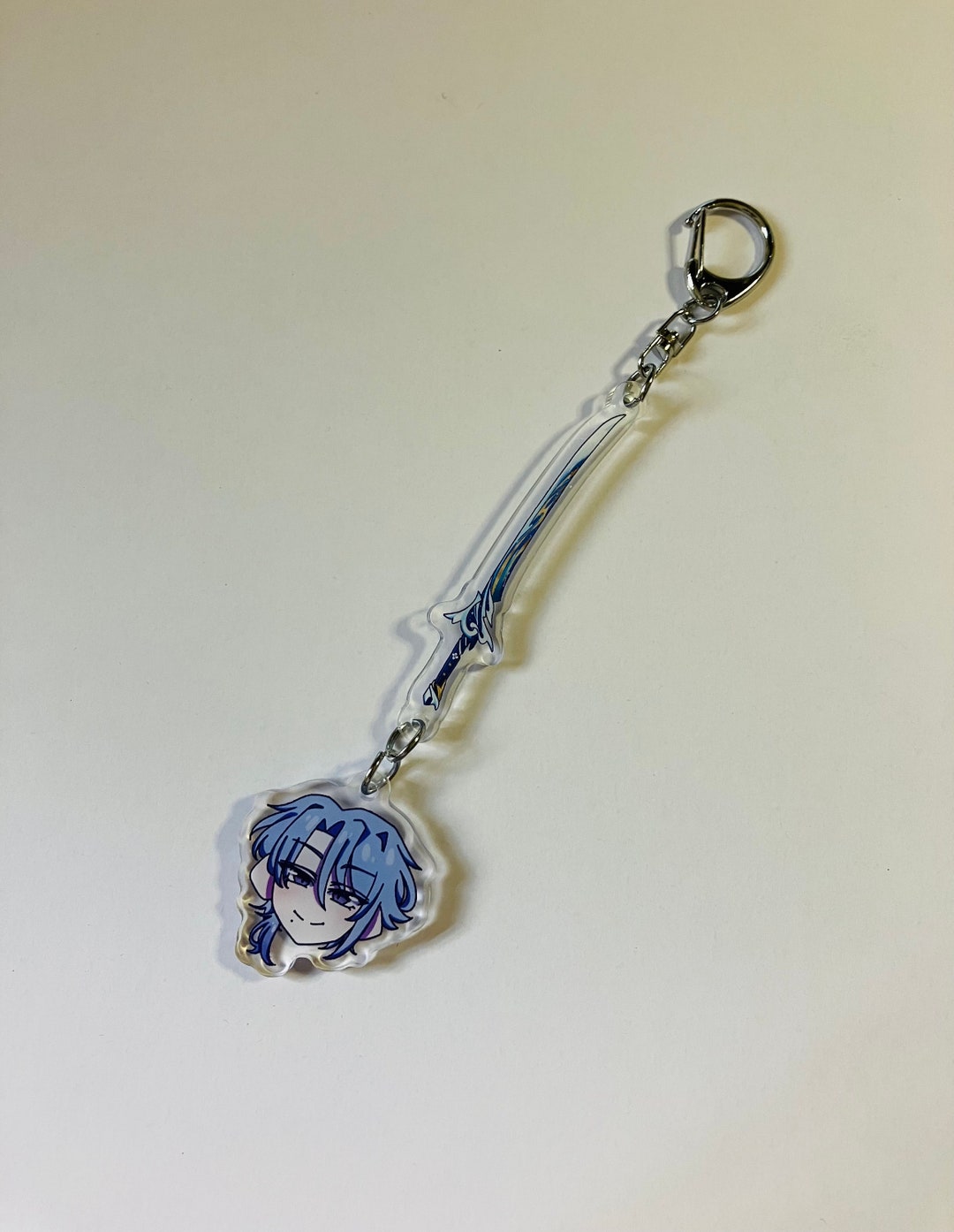 Genshin Impact Two Part Keychain Ayato - Etsy