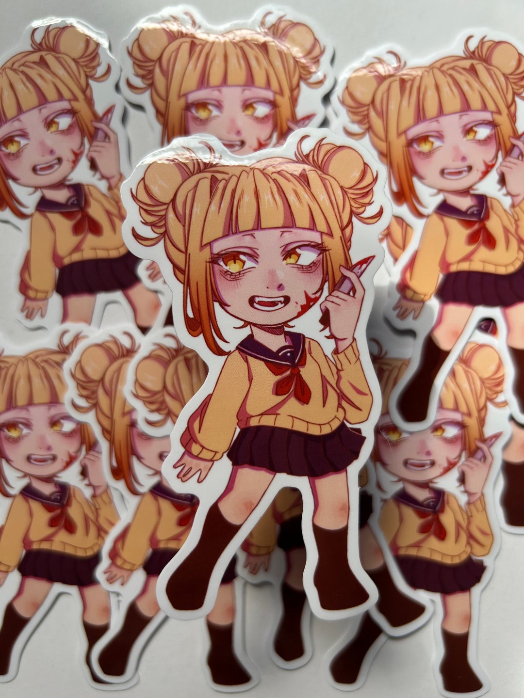 Cute Hero Anime Yandere Girl Sticker - Etsy