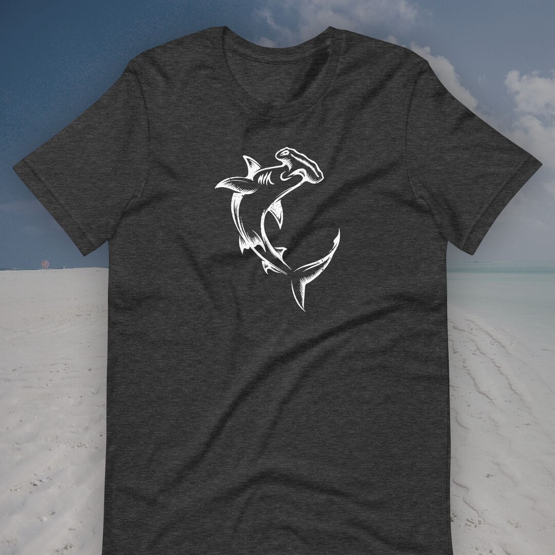 Hammerhead Shark T-shirt Multiple Colors Men and Women's Shark-themed ...