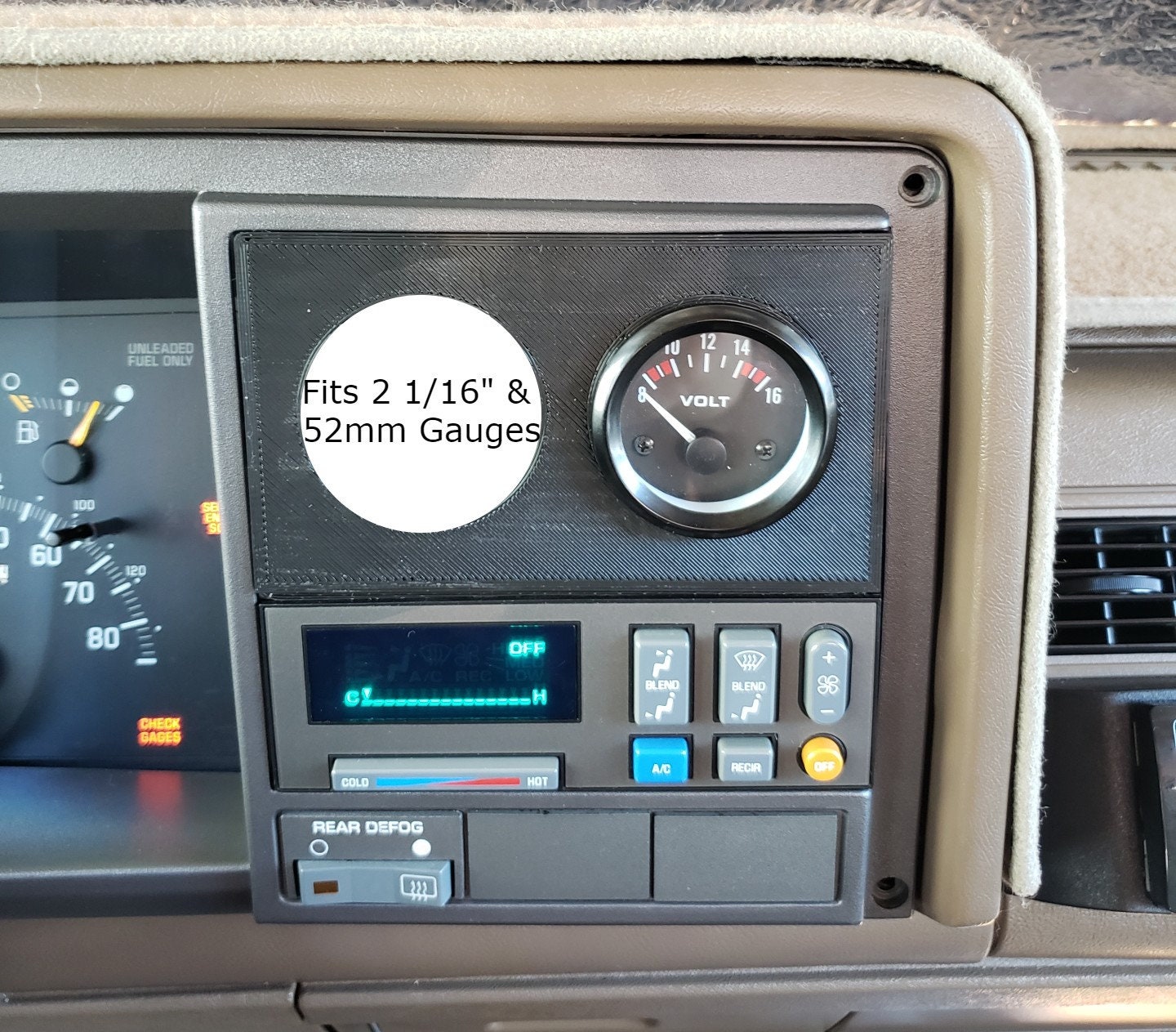 88-94 OBS Chevy Radio Replacement Panel GMT400 - Etsy