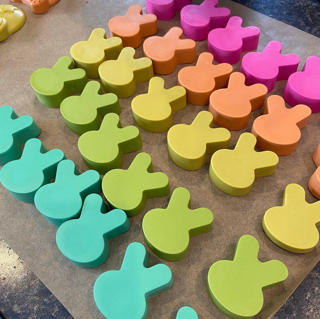 Easter Bunny Pastel Crayons, Easter Crayons for Kids, Easter Basket ...