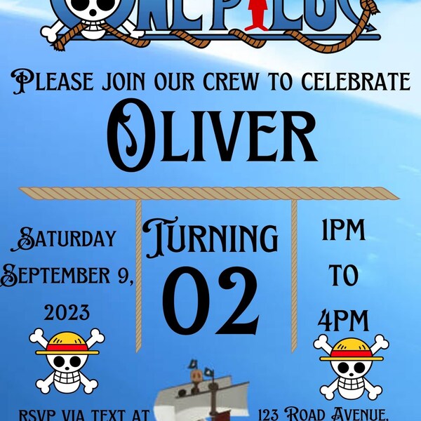 Birthday Invitation One Piece - Etsy