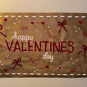Valentines Day Painted Banner - Etsy