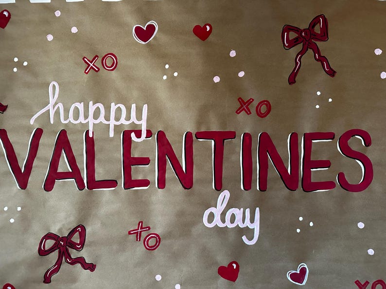 Valentines Day Painted Banner - Etsy