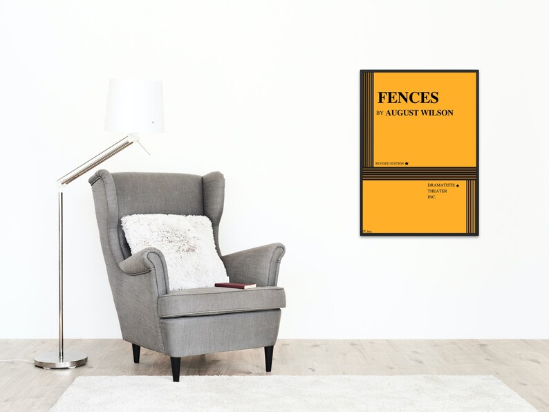 Fences Theater Poster| Play Poster| Theater Poster|august Wilson Poster ...