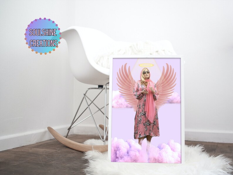 Jennifer Coolidge Angel Purple Portrait Poster | White Lotus Poster ...