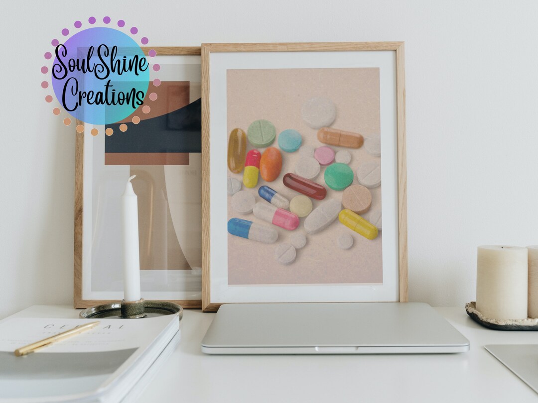 Pill Poster | Pill Art | Retro Wall Art | Vintage Wall Art | Vintage ...