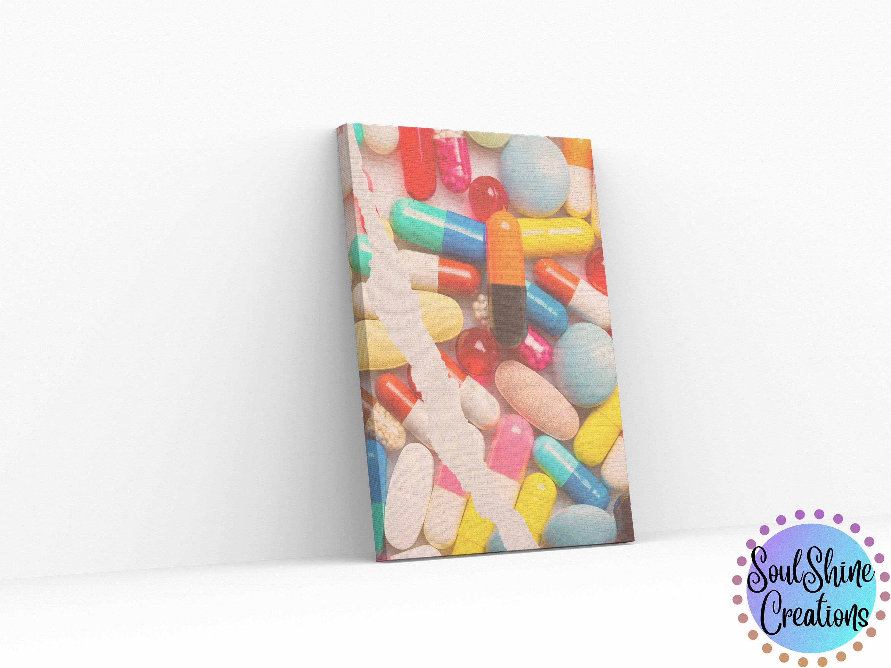 Pill Poster | Pill Art | Retro Wall Art | Vintage Wall Art | Vintage ...
