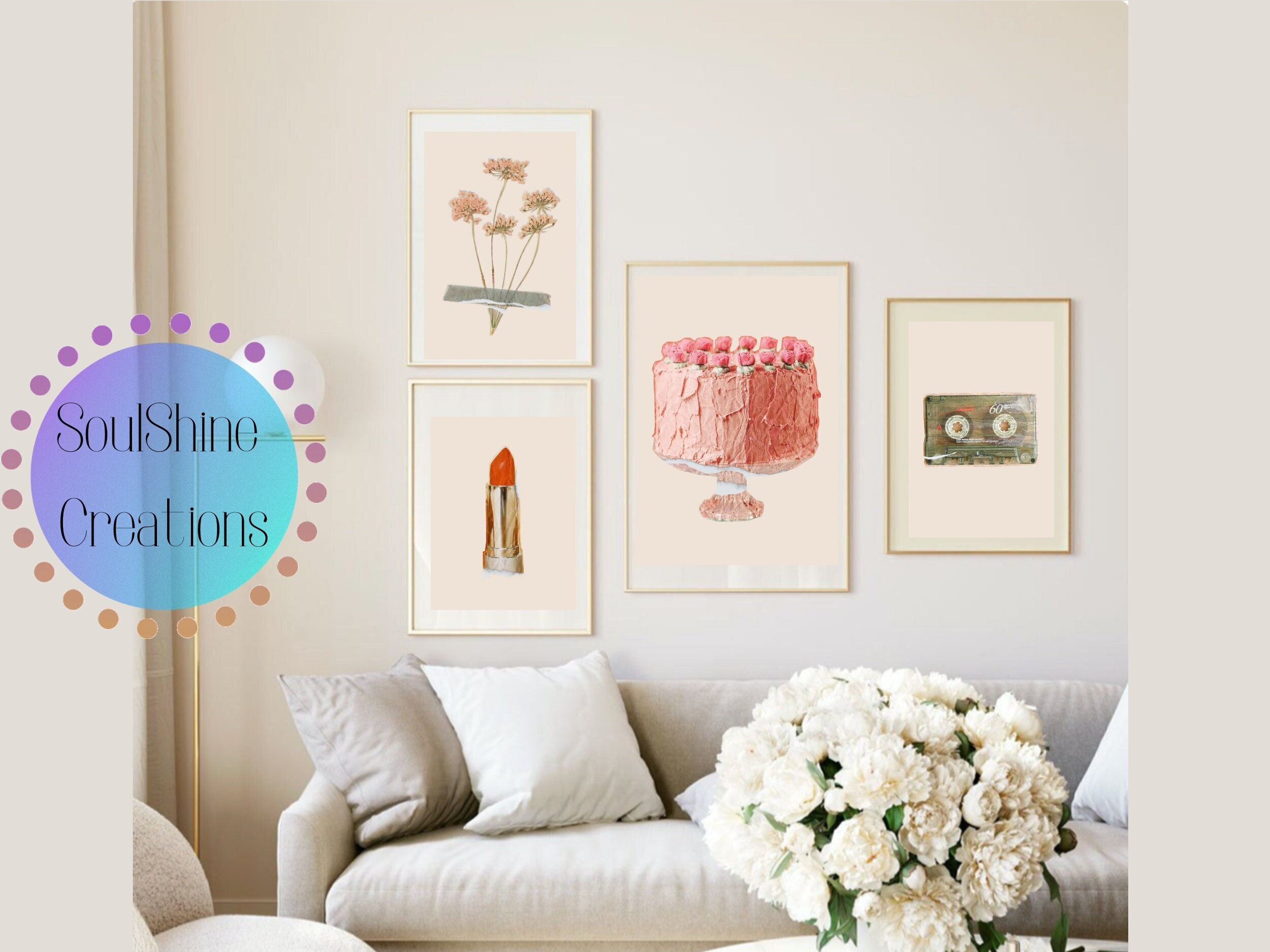 Vintage Sad Girl Poster Set| Vintage Posters| Retro Posters| Digital ...