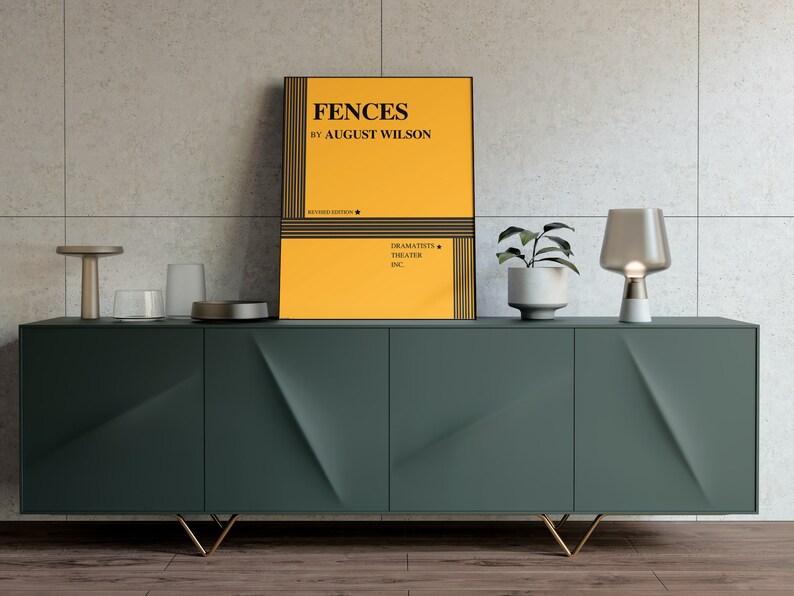 Fences Theater Poster| Play Poster| Theater Poster|august Wilson Poster ...