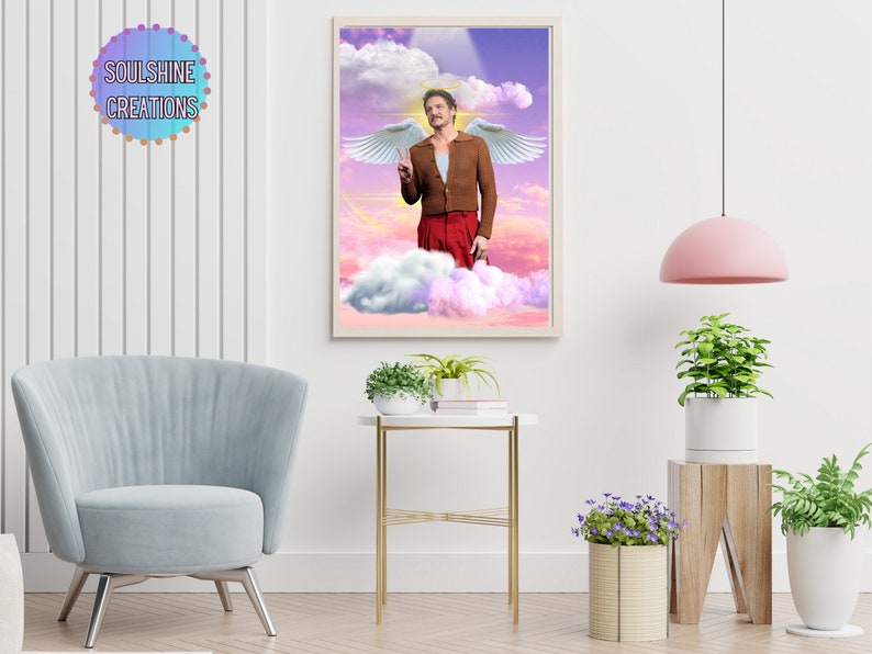 Pedro Pascal Angel Portrait Poster | Pedro Pascal | Angel Poster ...