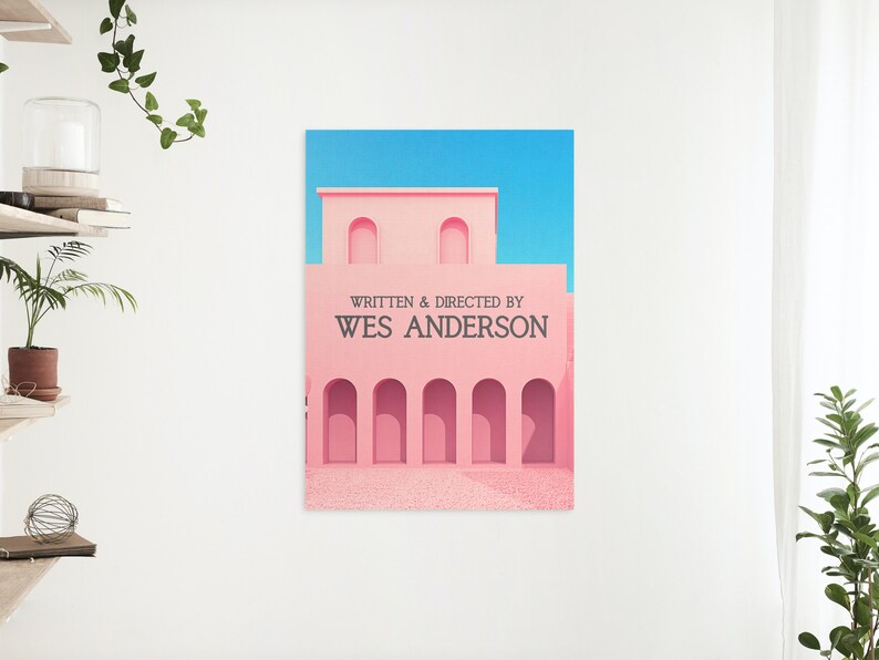 Wes Anderson Poster| Written + Directed by Wes Anderson Poster | Movie ...