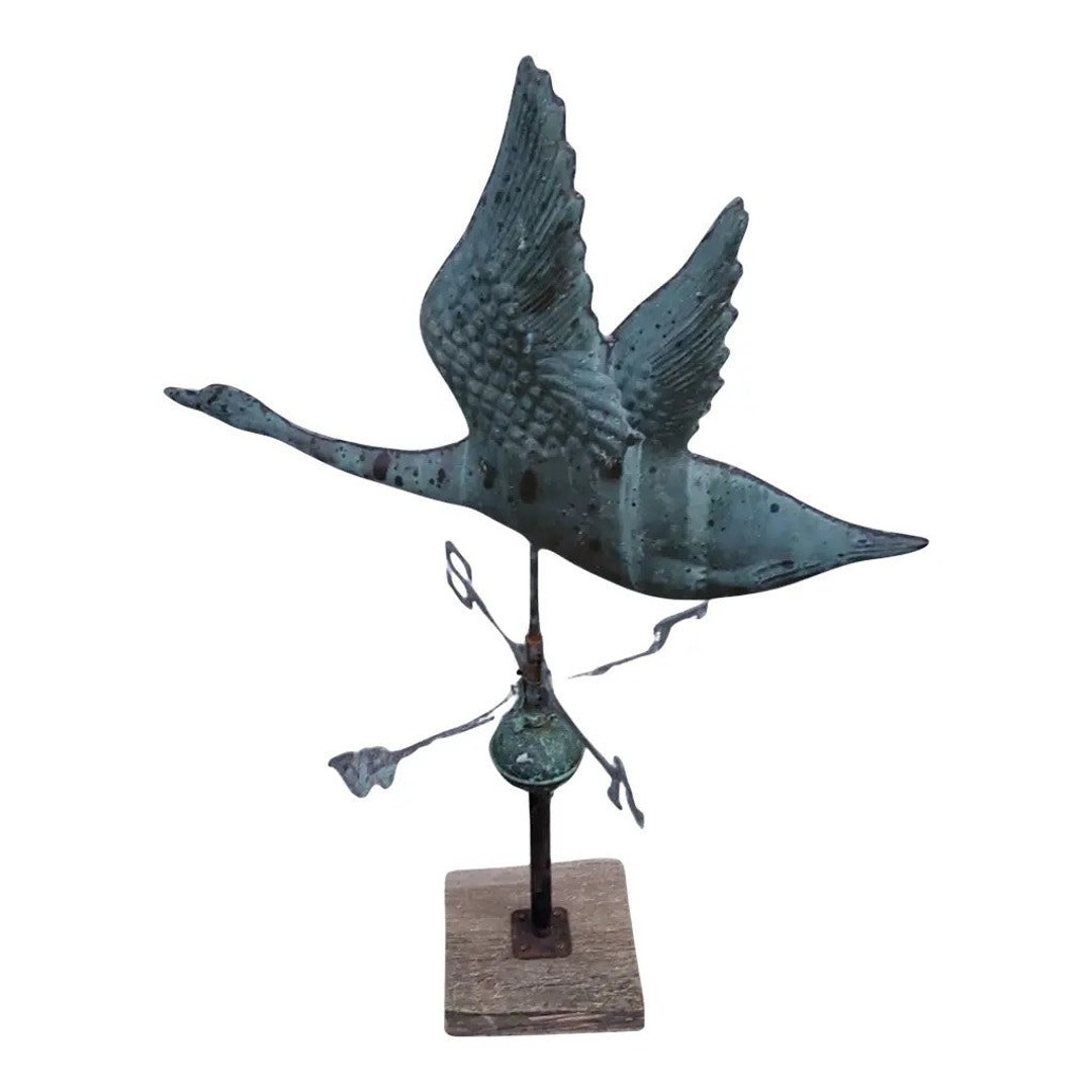20th Century Molded Copper Goose Weathervane and Directional - Etsy