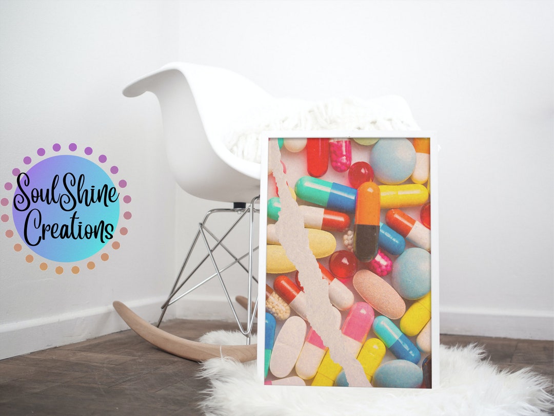 Pill Poster | Pill Art | Retro Wall Art | Vintage Wall Art | Vintage ...