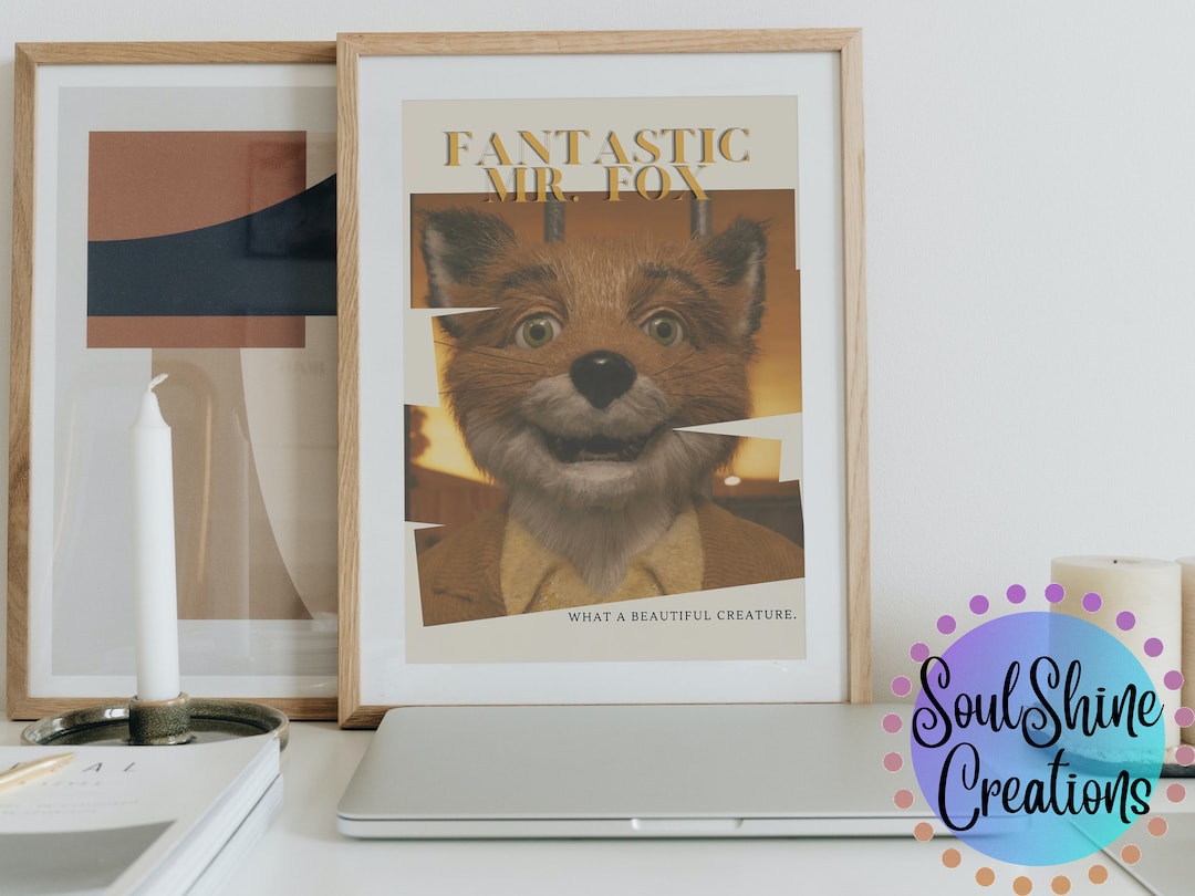 Fantastic Mr. Fox Poster Fantastic Mr. Fox Digital Poster Wes Anderson ...