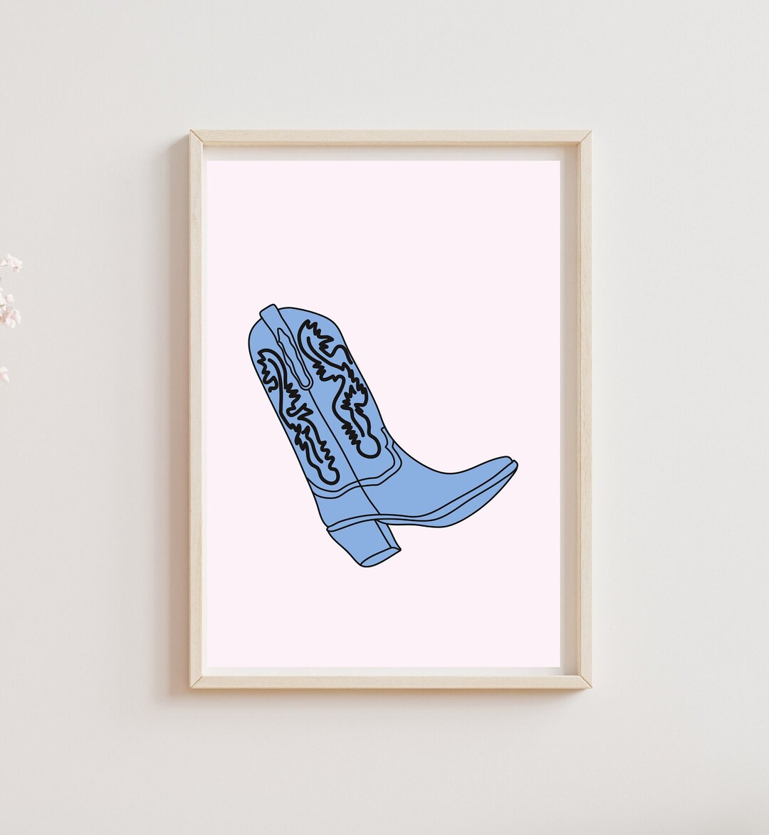 Cowgirl Boots Poster | Cowboy Boots Poster | Cowboy Boots Print ...
