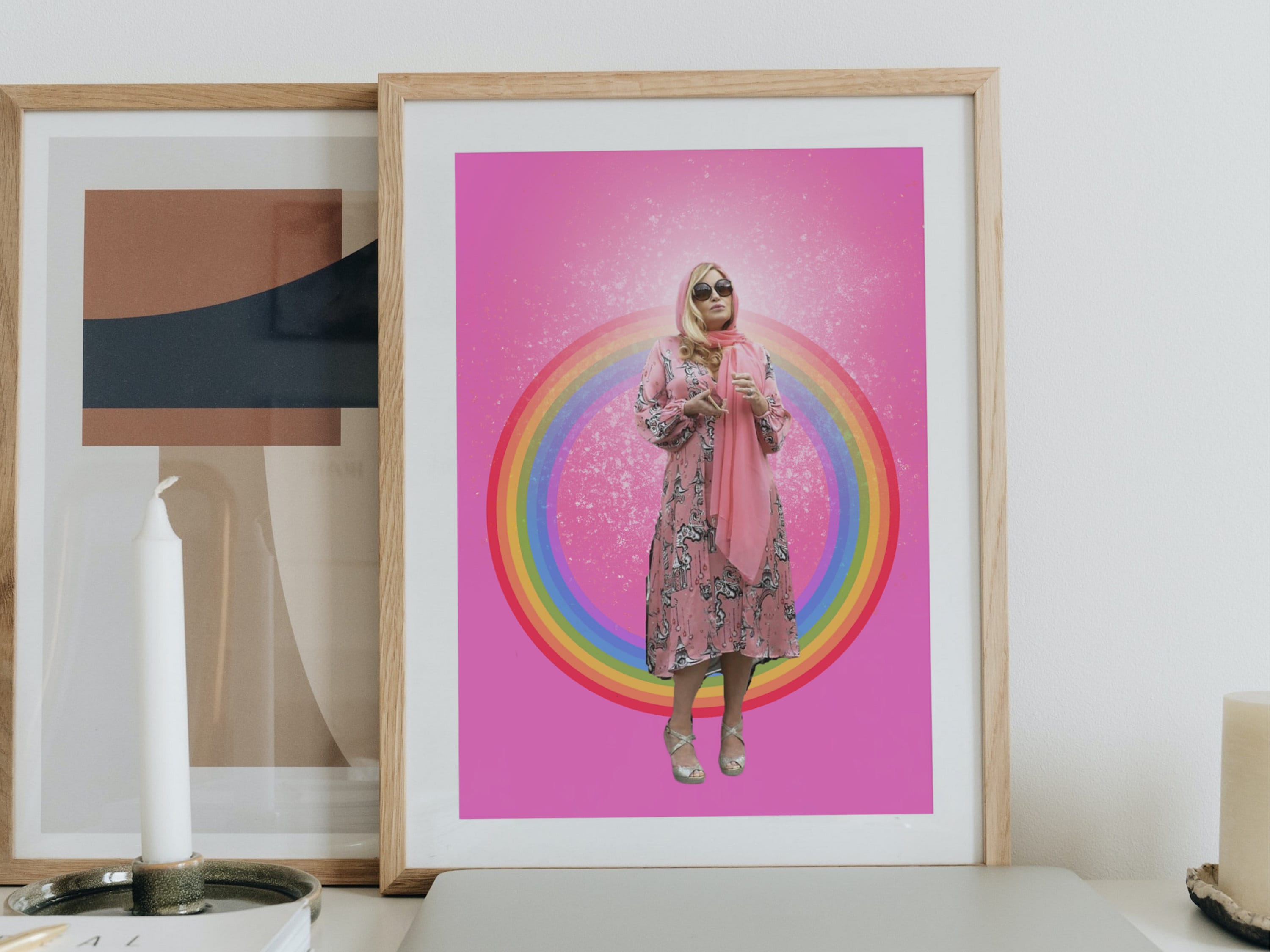 Jennifer Coolidge Rainbow Portrait Poster | White Lotus Poster | Tanya ...