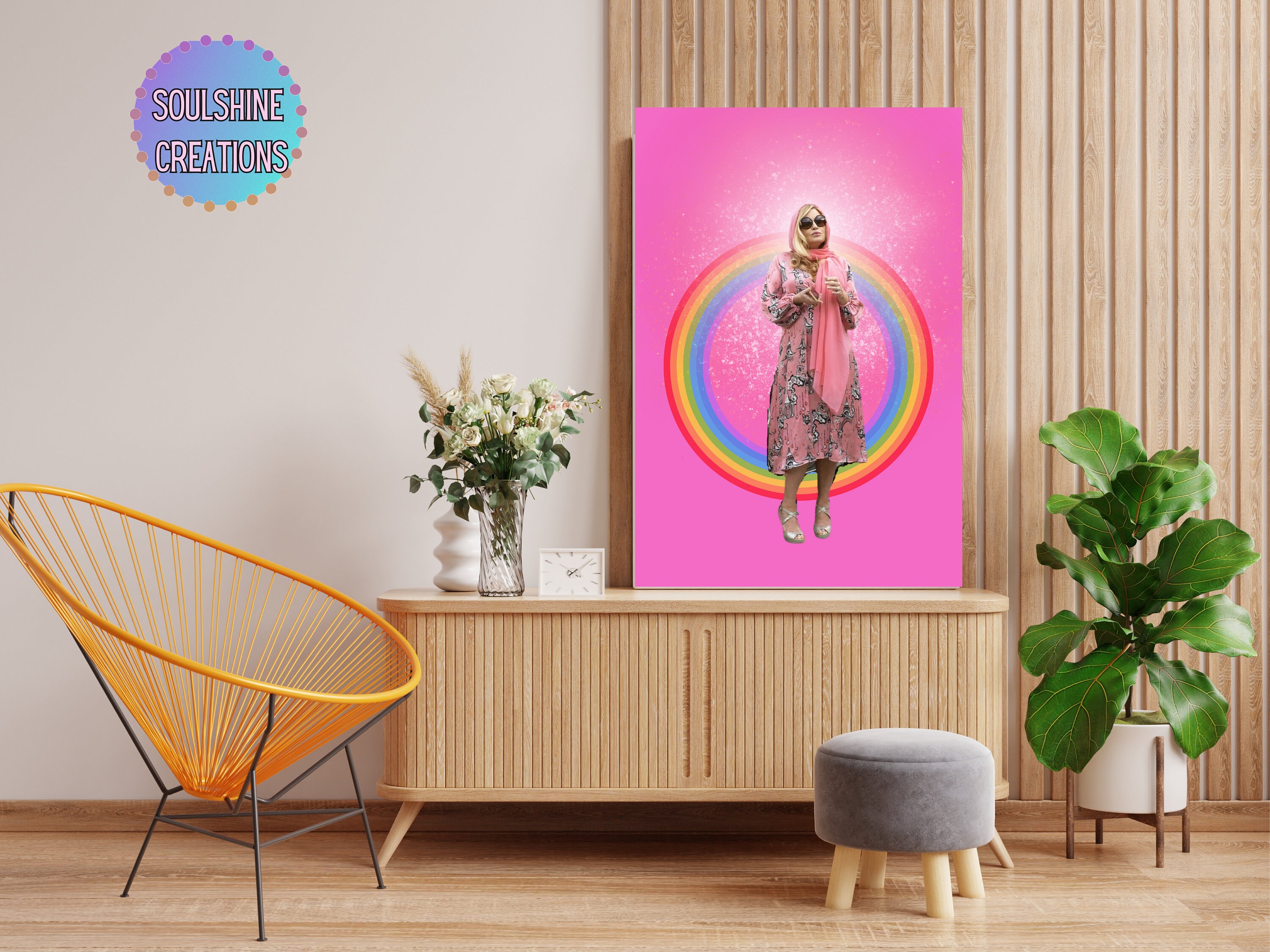 Jennifer Coolidge Rainbow Portrait Poster | White Lotus Poster | Tanya ...