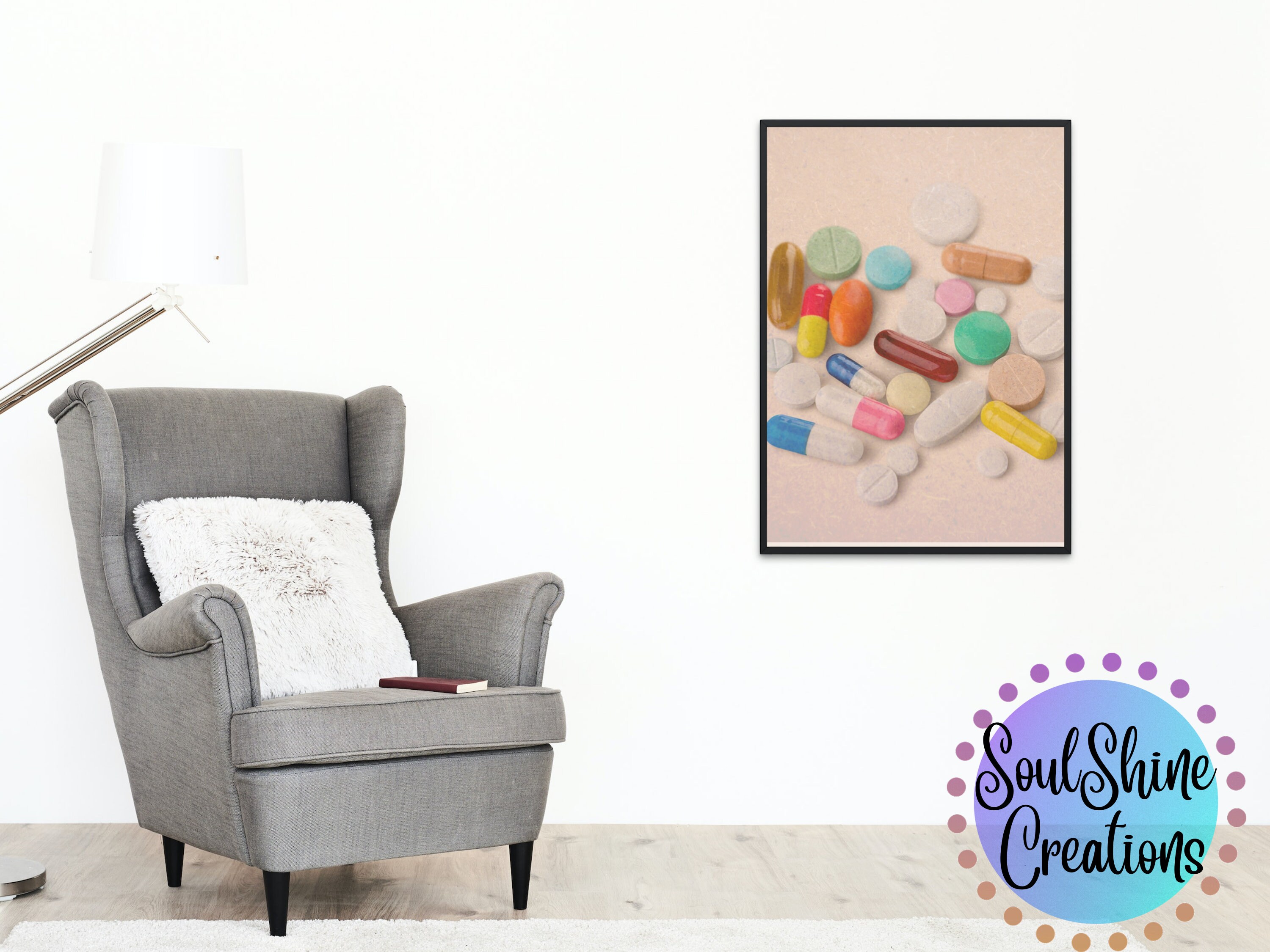 Pill Poster | Pill Art | Retro Wall Art | Vintage Wall Art | Vintage ...