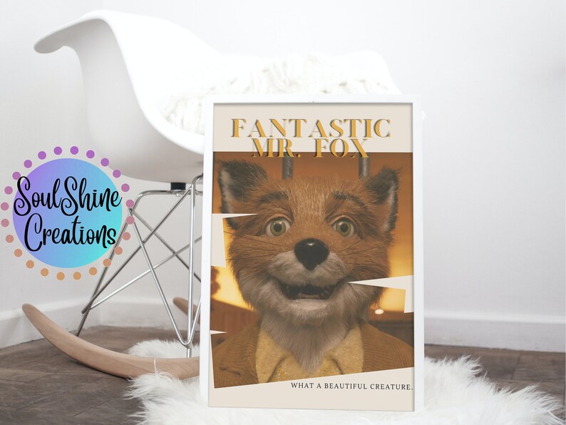 Fantastic Mr. Fox Poster Fantastic Mr. Fox Digital Poster - Etsy