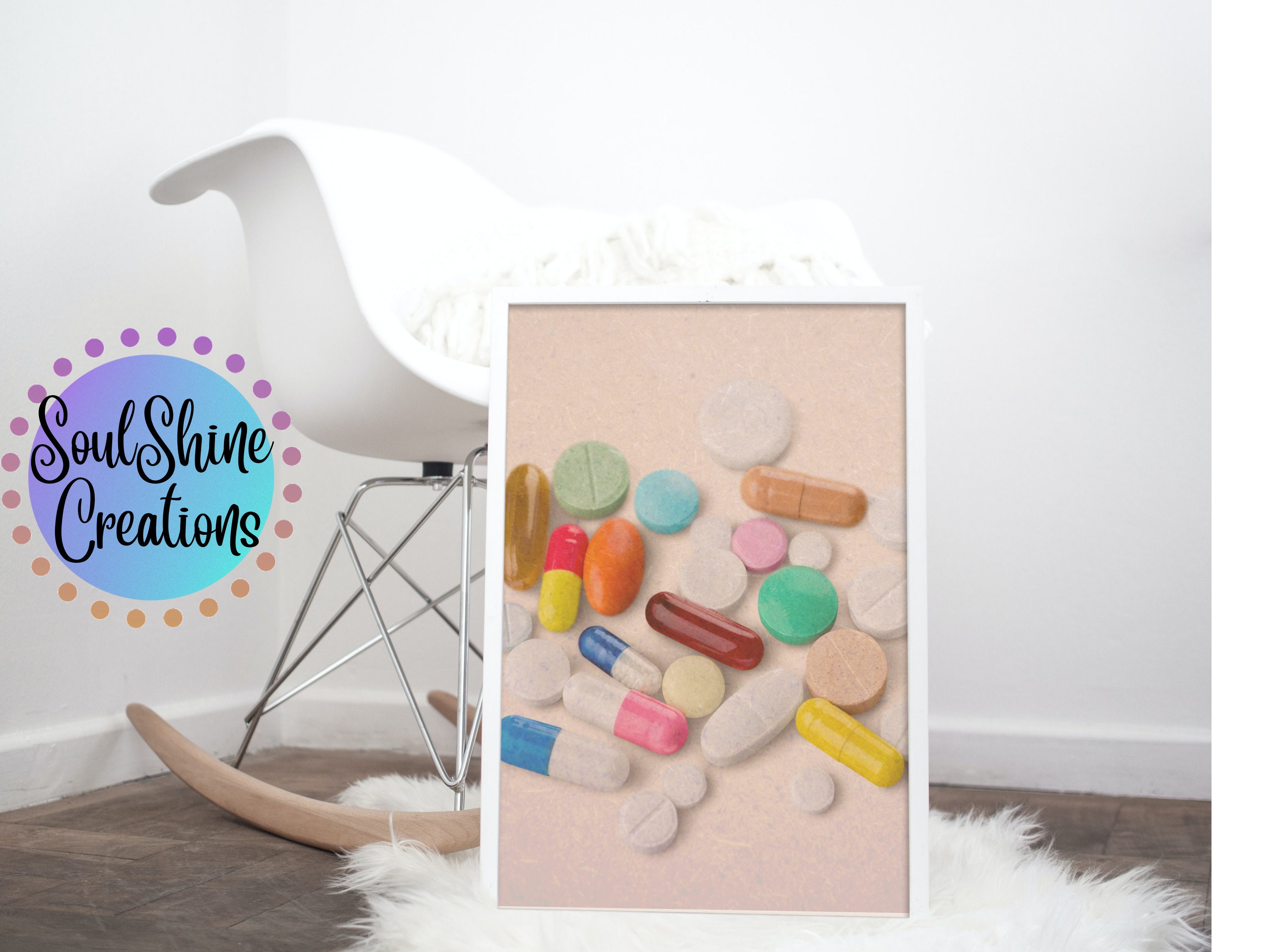 Pill Poster | Pill Art | Retro Wall Art | Vintage Wall Art | Vintage ...