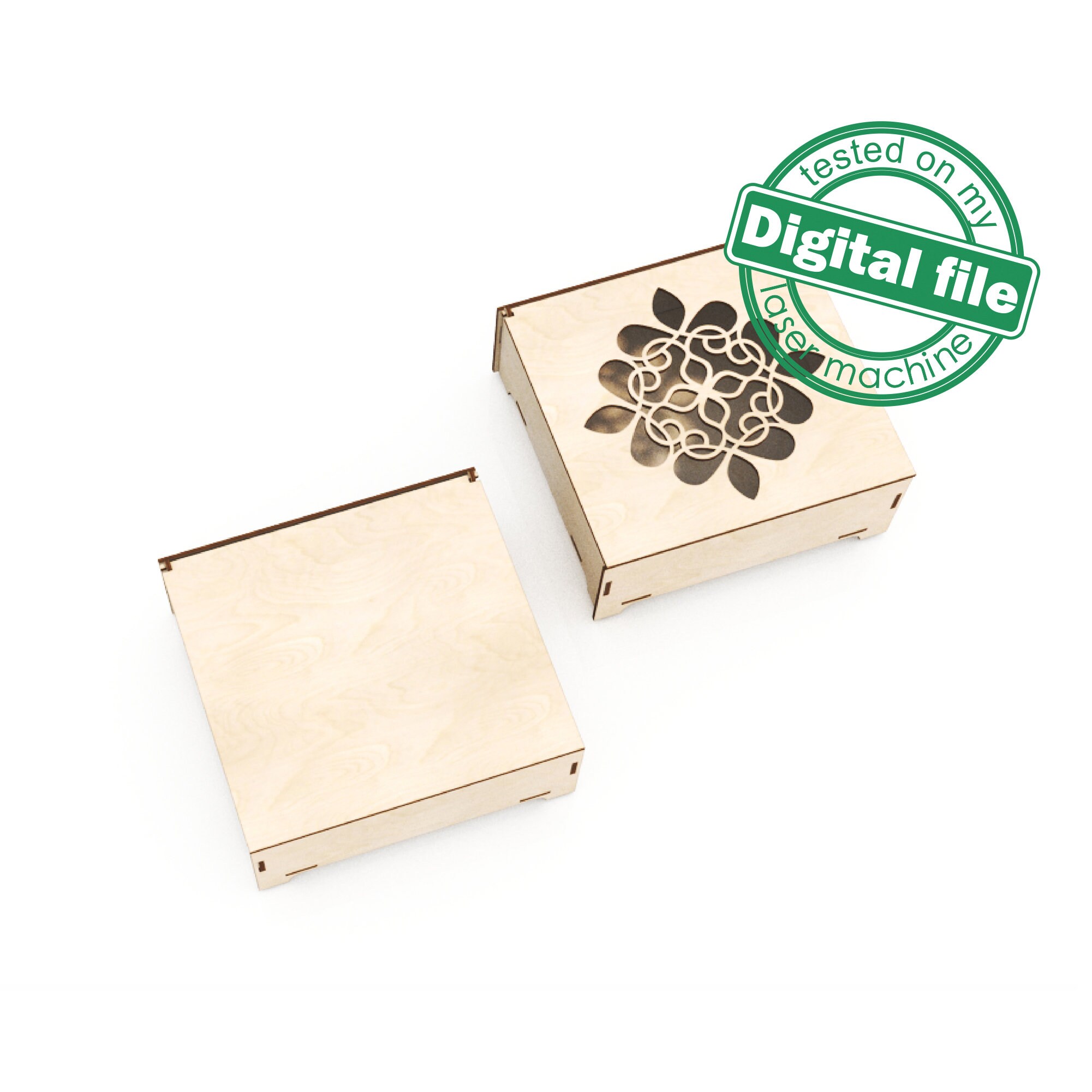 DXF SVG Files for Laser Wooden Boxes Gift Box Openwork - Etsy
