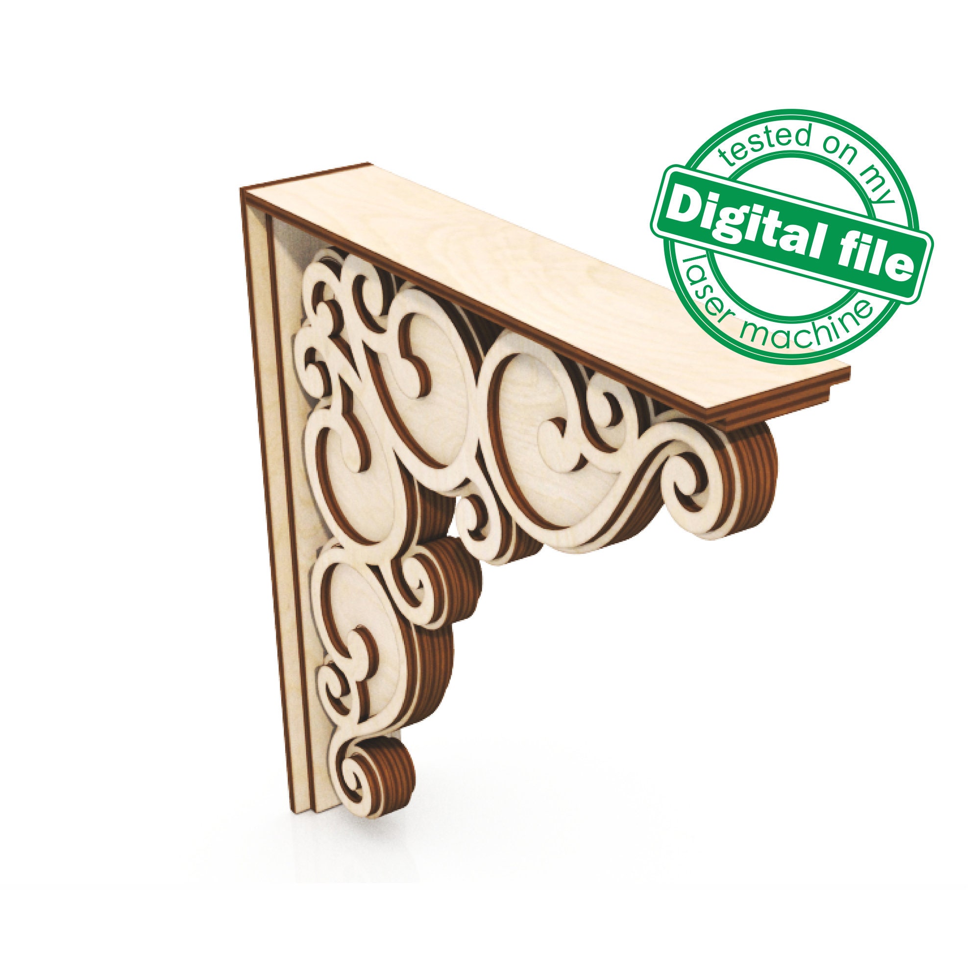 DXF SVG Files for Laser Decorative Rustic Corbel Home Decor - Etsy UK