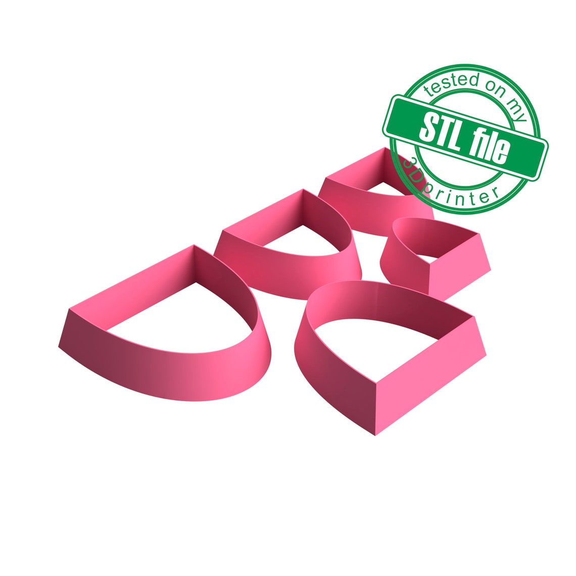 Basic Shapes Half Oval 5 Sizes Digital STL File for 3D - Etsy