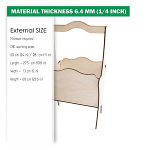 DXF, SVG Files for Laser Large Wooden Magazine Rack, Vintage Magazine ...