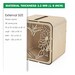 DXF, SVG Files for Laser Personalized Wedding Card Box, Box for Wedding ...