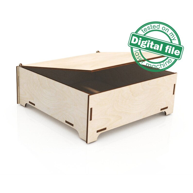 DXF SVG Files for Laser Wooden Boxes Gift Box Openwork - Etsy