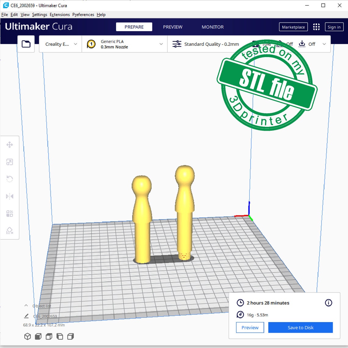 Digital STL File for 3D Printing Polymer Clay Seamless - Etsy