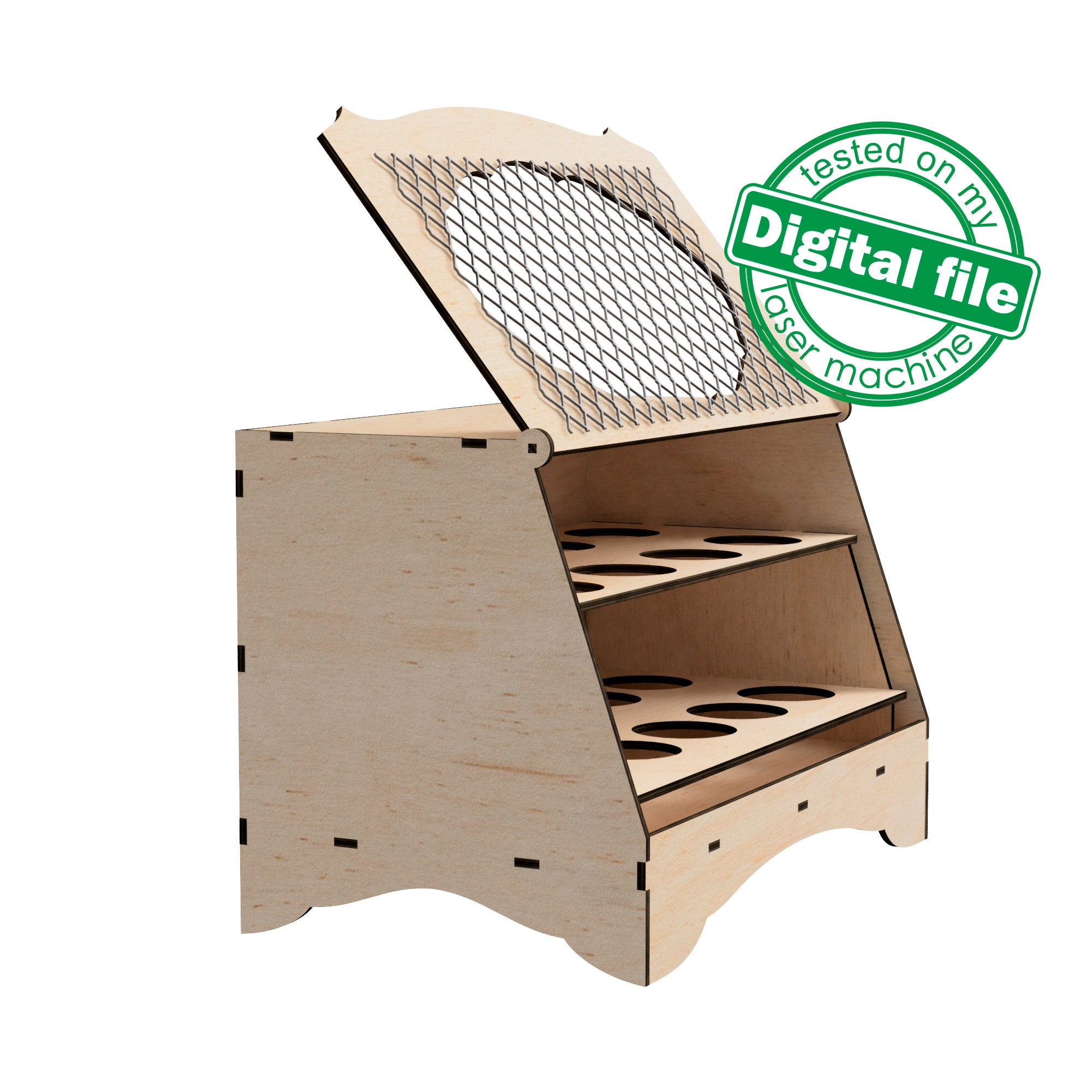 DXF, SVG Files for Laser Crate Wooden Storage, Farm Eggs, Rustic ...