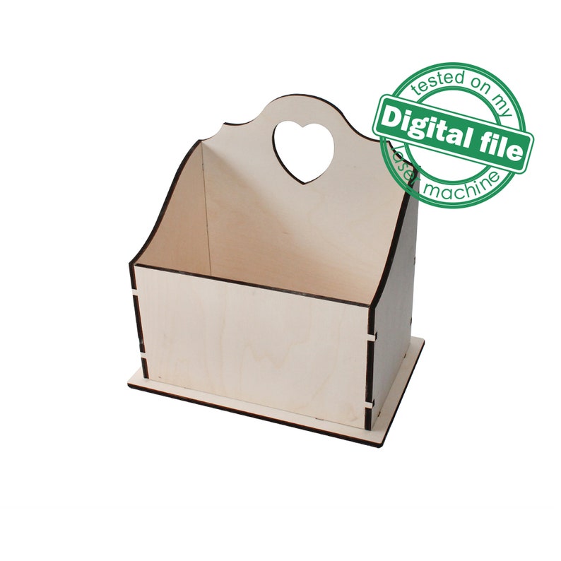 DXF SVG Files for Laser Wooden Desk Organiser Magazine - Etsy