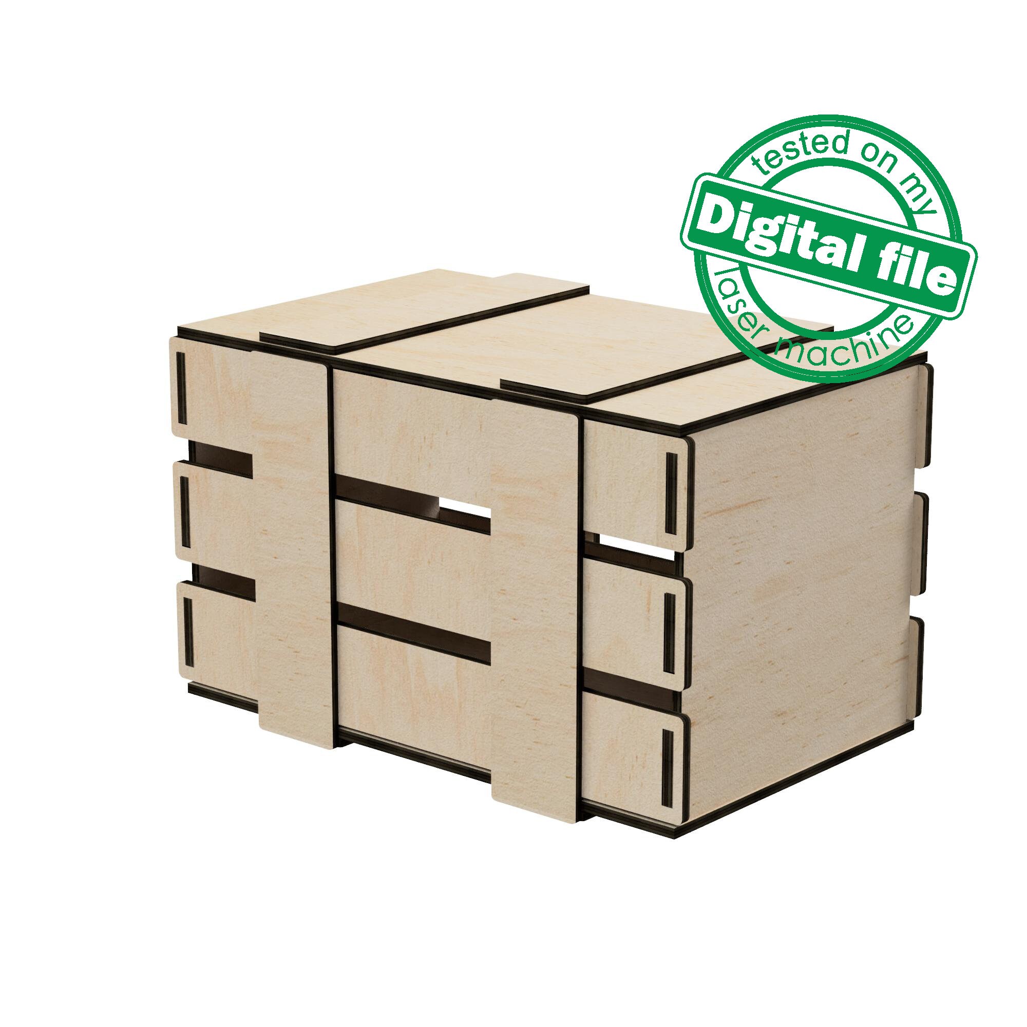 DXF SVG Files for Laser Slatted Box Wooden Mailbox - Etsy