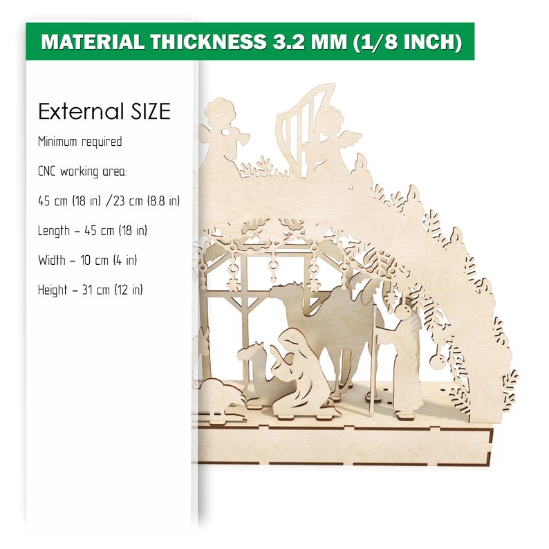 DXF File for Laser Large Wooden Decoration Electrically - Etsy