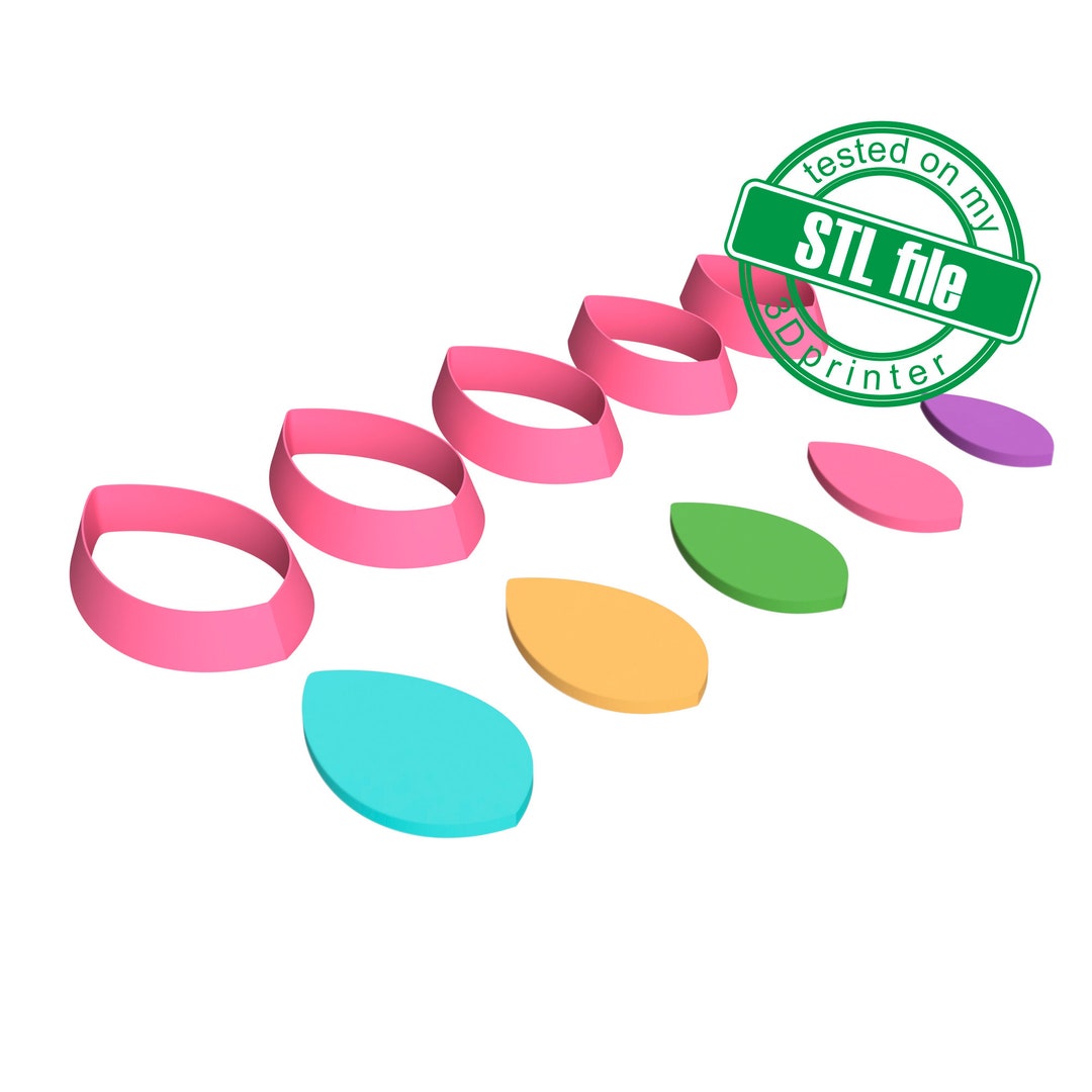 Basic Shapes Leaf, 5 Sizes, Very Strong Edge, Robust Design, Digital ...